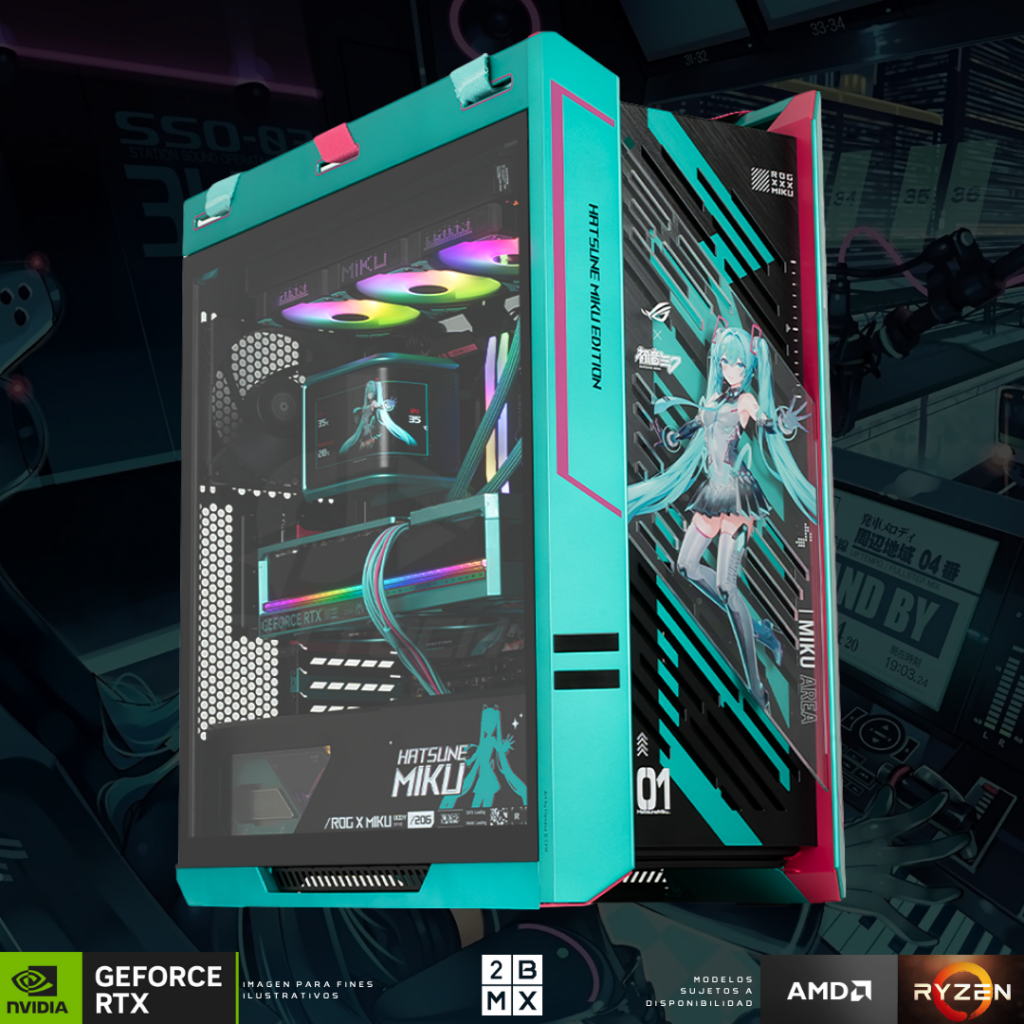 HATSUNE MIKU GAMING PC /RTX 5080 OC /AMD RYZEN 7 9800X3D /64GB DDR5 ...