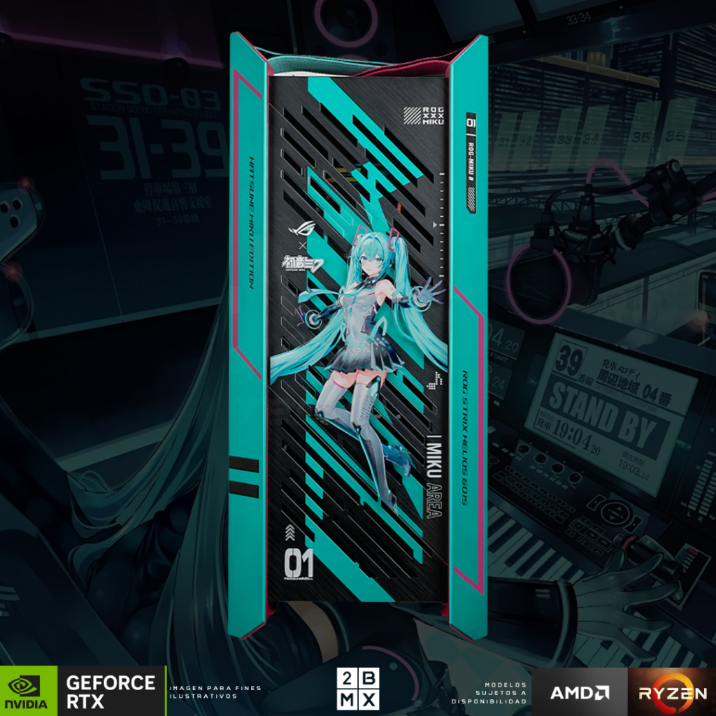 HATSUNE MIKU GAMING PC /RTX 5080 OC /AMD RYZEN 7 9800X3D /64GB DDR5 ...
